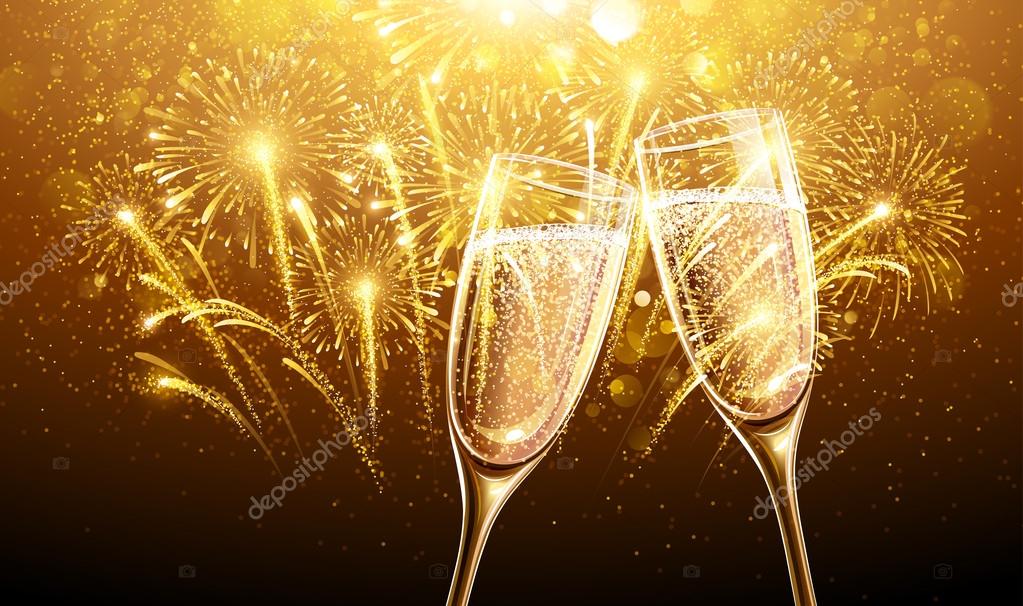 Champagne And Fireworks