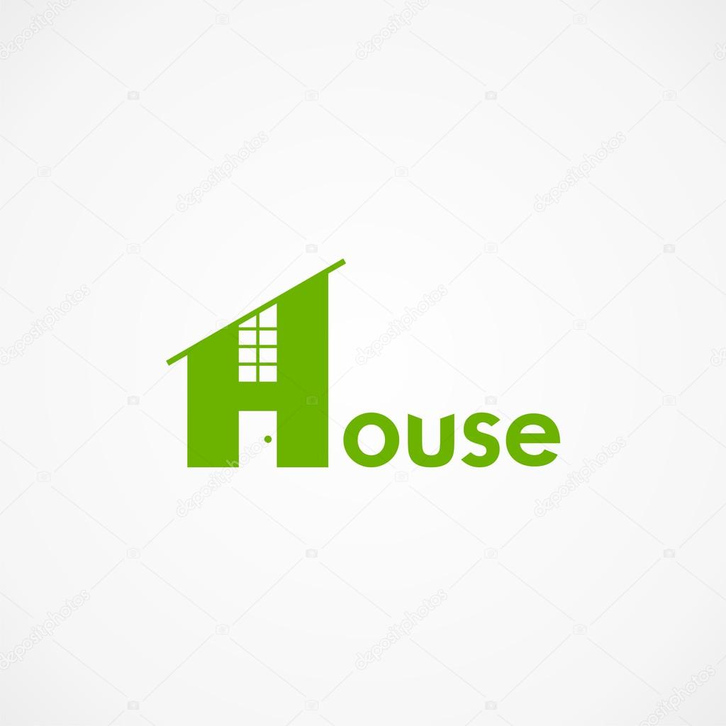 Logo casa con word house Vector de stock #98994296 de ©aleksandra_a