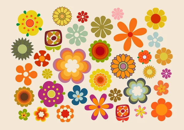 70s Flower Clip Art