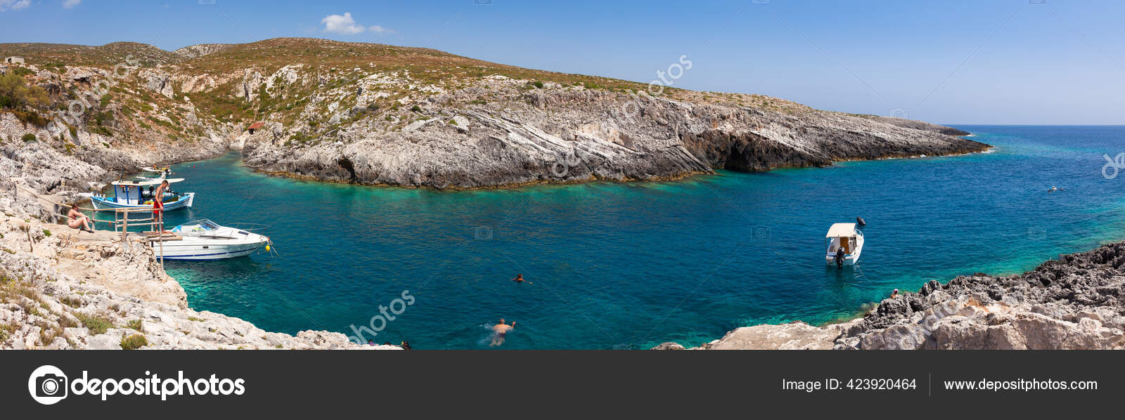 Aerial View Porto Vromi Beach Zakynthos Zante Island Greece — Stock ...