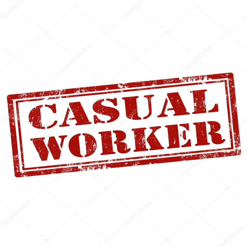 Casual Worker-stamp — Stock Vector © carmen_dorin #116097454