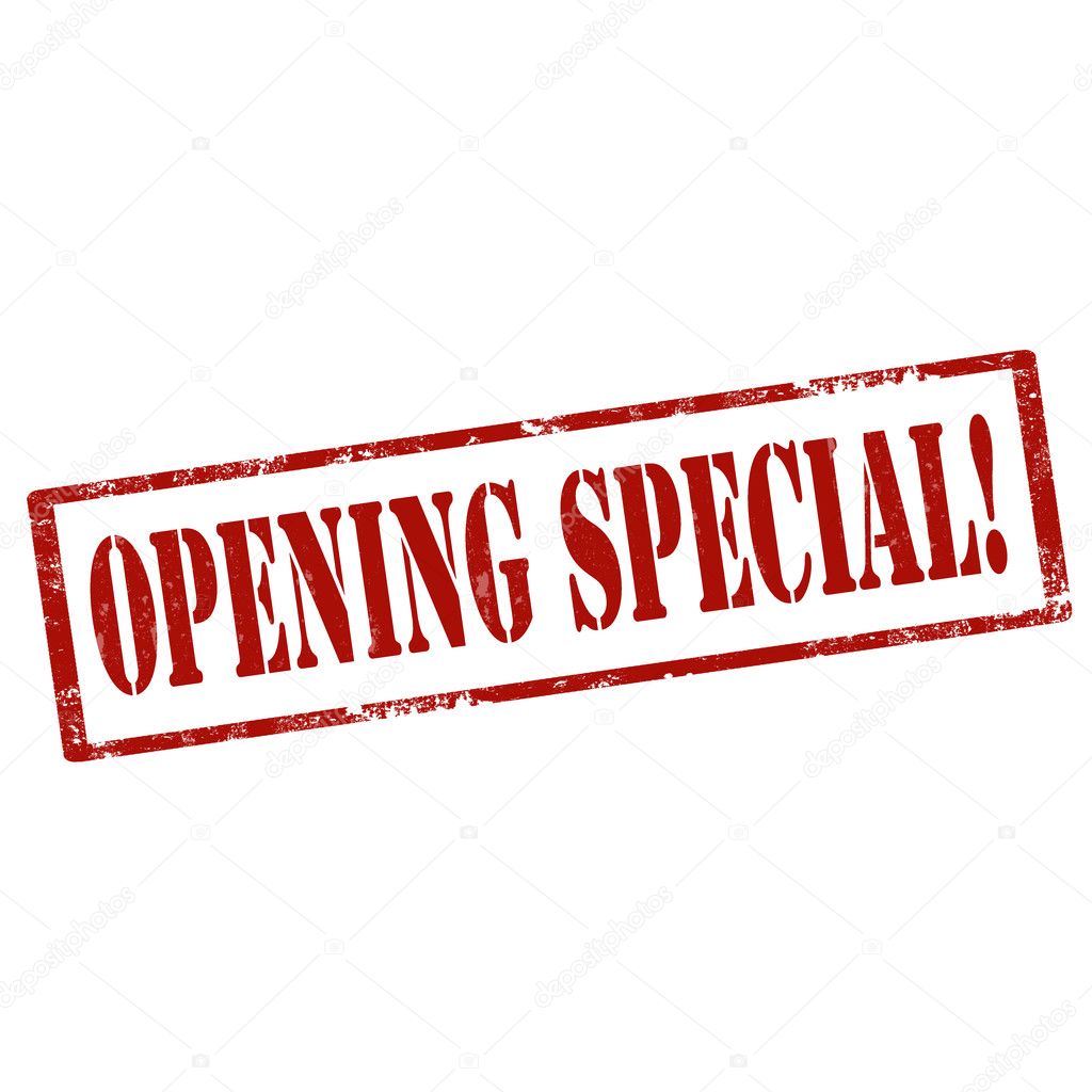 Opening Special-stamp — Stock Vector © carmen_dorin #116145732