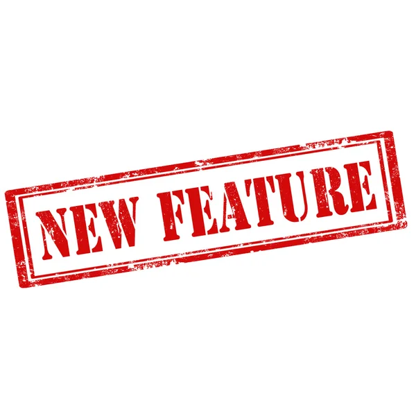New feature stamp imágenes de stock de arte vectorial | Depositphotos
