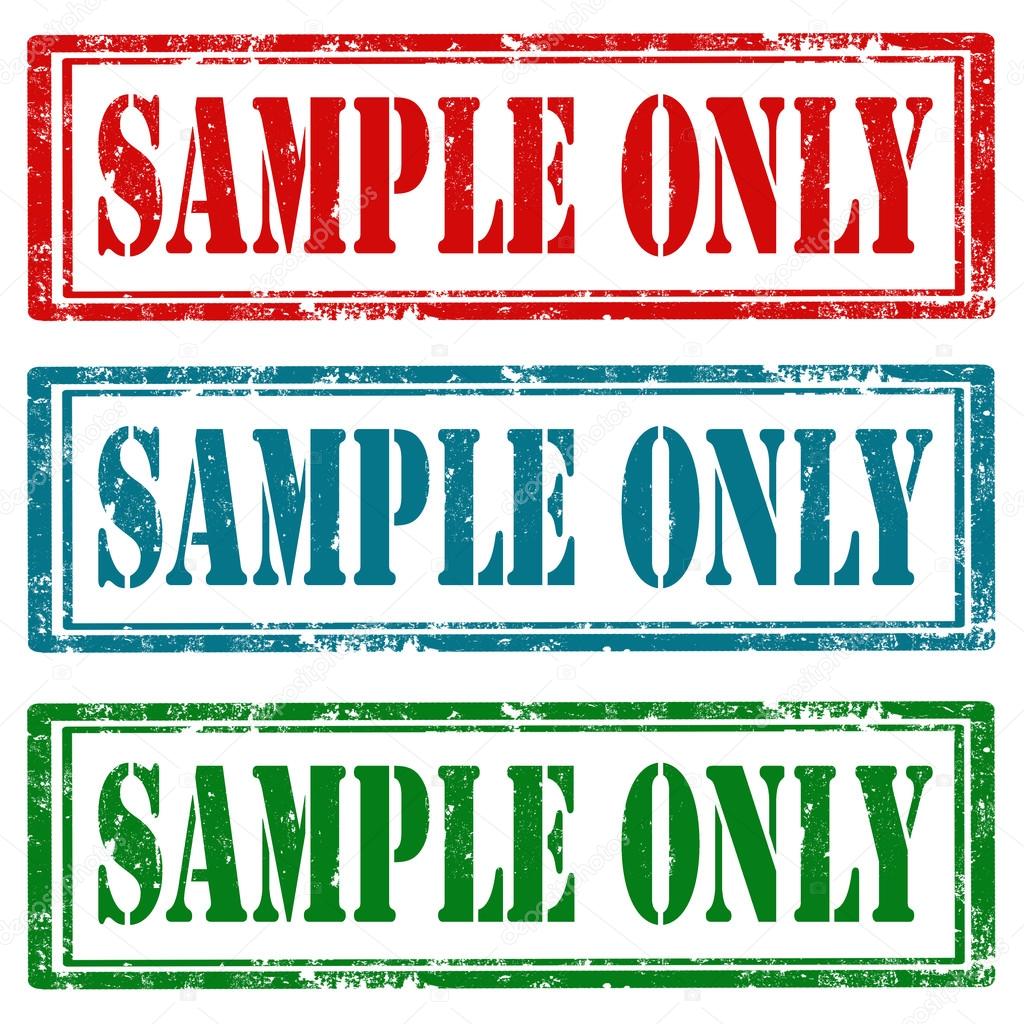 Sample Only Stamps — Stock Vector © Carmen Dorin 94212954
