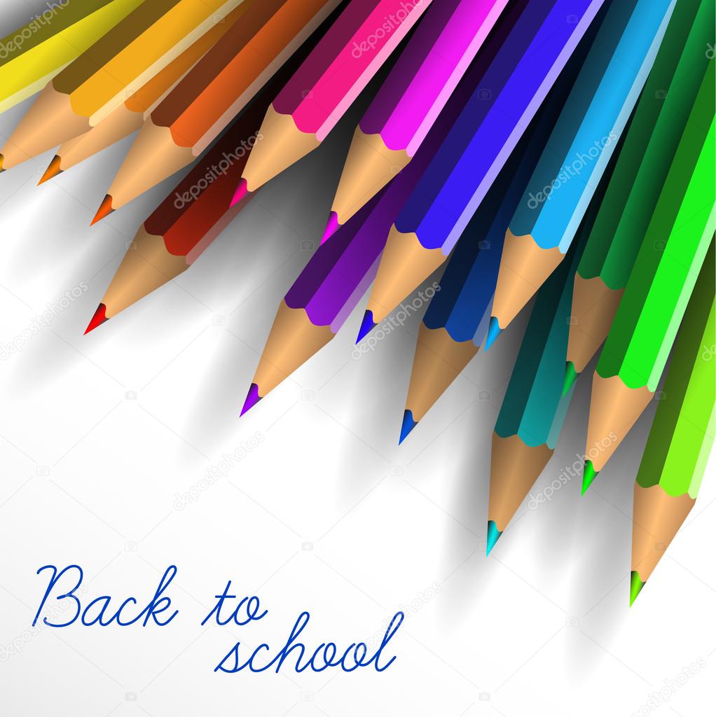 Colorful crayons on white background Stock Vector by ©orson 119803852