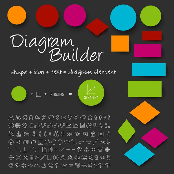 Schema diagram builder set Stock Vector Image by ©orson #124797716