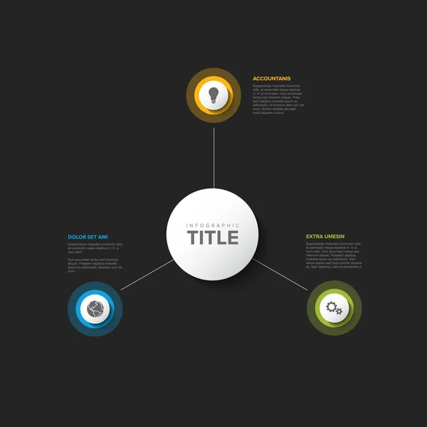 Vector Solid Infographic Pyramid Chart Diagram Template Made Dark ...