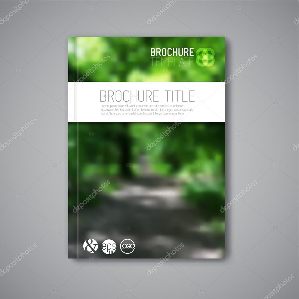 Vector nature brochure report template — Stock Vector © orson #59947085 Vector nature brochure report template — Stock Vector © orson #59947085