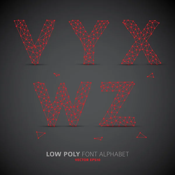 Low poly alphabet font Stock Vector Image by ©orson #61999341