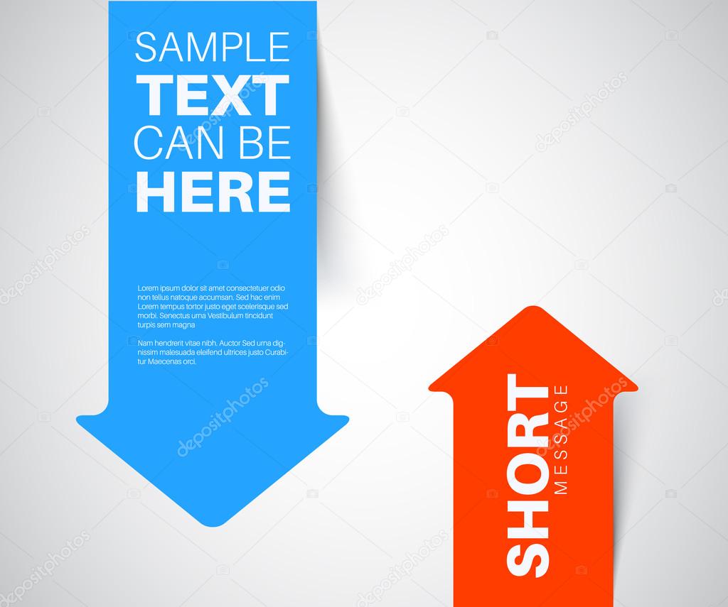 Blue and red vertical arrow bookmark Stock Vector Image by ©orson #87196904