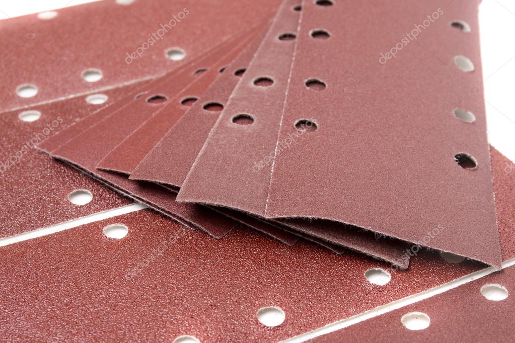 Pieces of sandpaper of rectangular shape. Stock Photo by ©membio 100704146