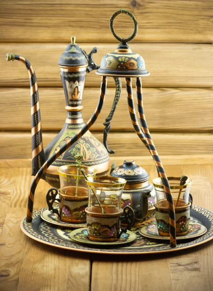 Traditional Turkish tea set Stock Photo by ©Rashevskiy 73170973