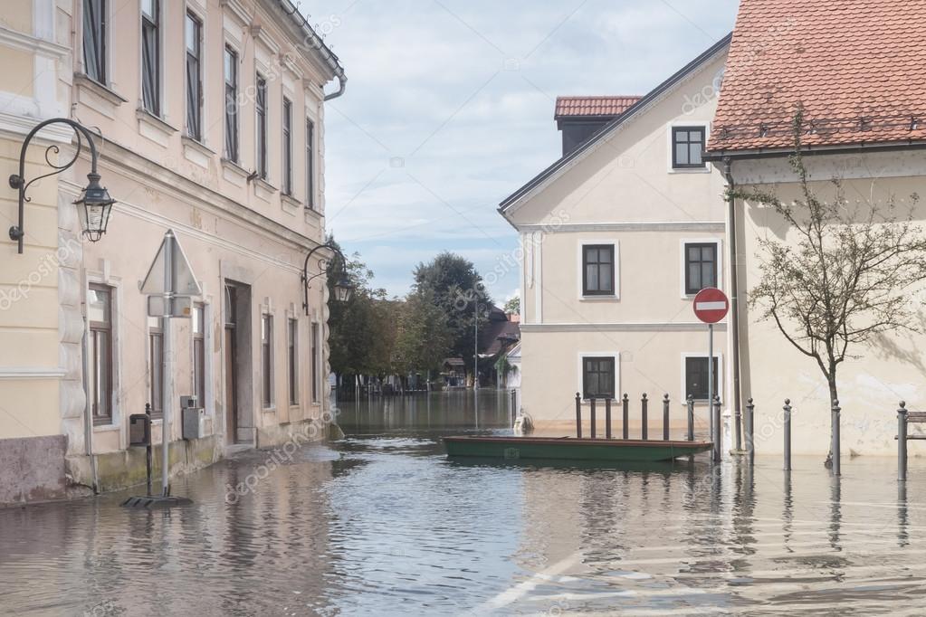Flooded street Stock Photo by ©kasto 55102671