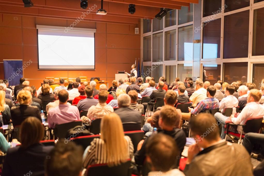 Speaker at Business Conference and Presentation. – Stock Editorial ...