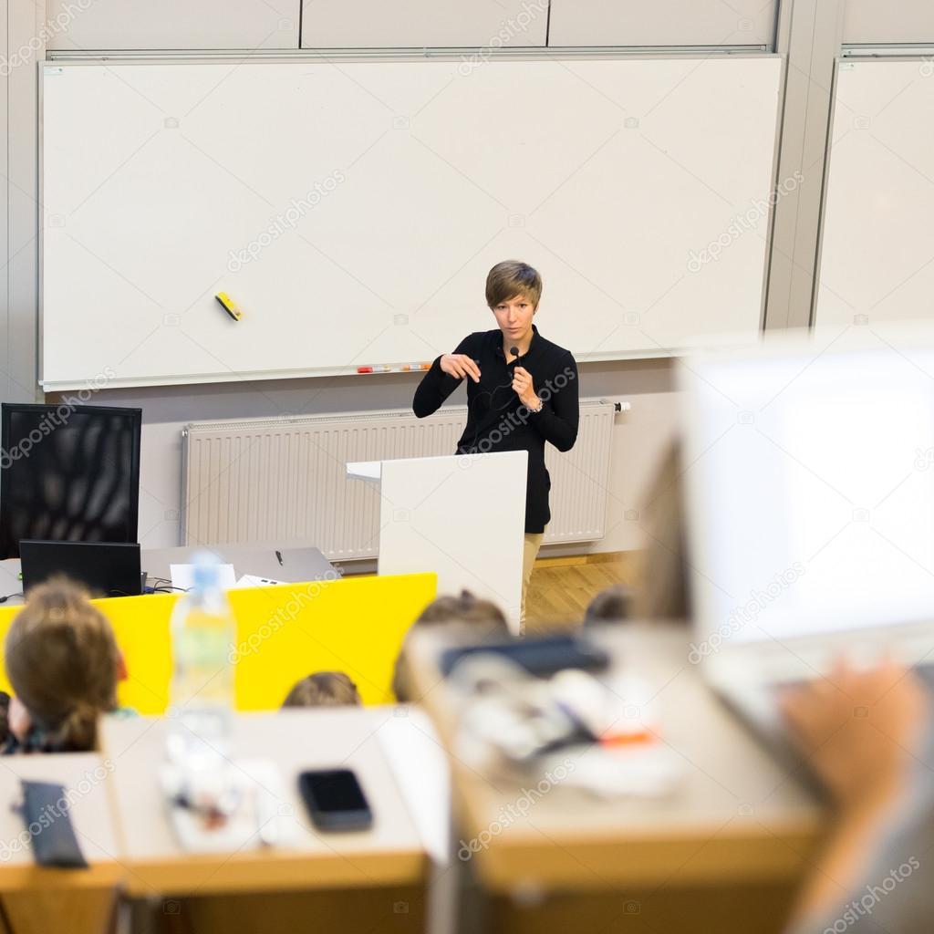 Lecture at university. — Stock Photo © kasto #56310179