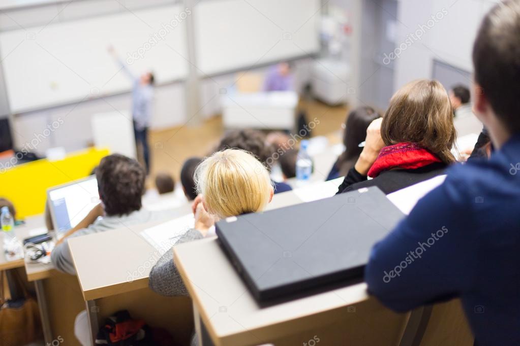 Lecture at university. — Stock Photo © kasto #56618835