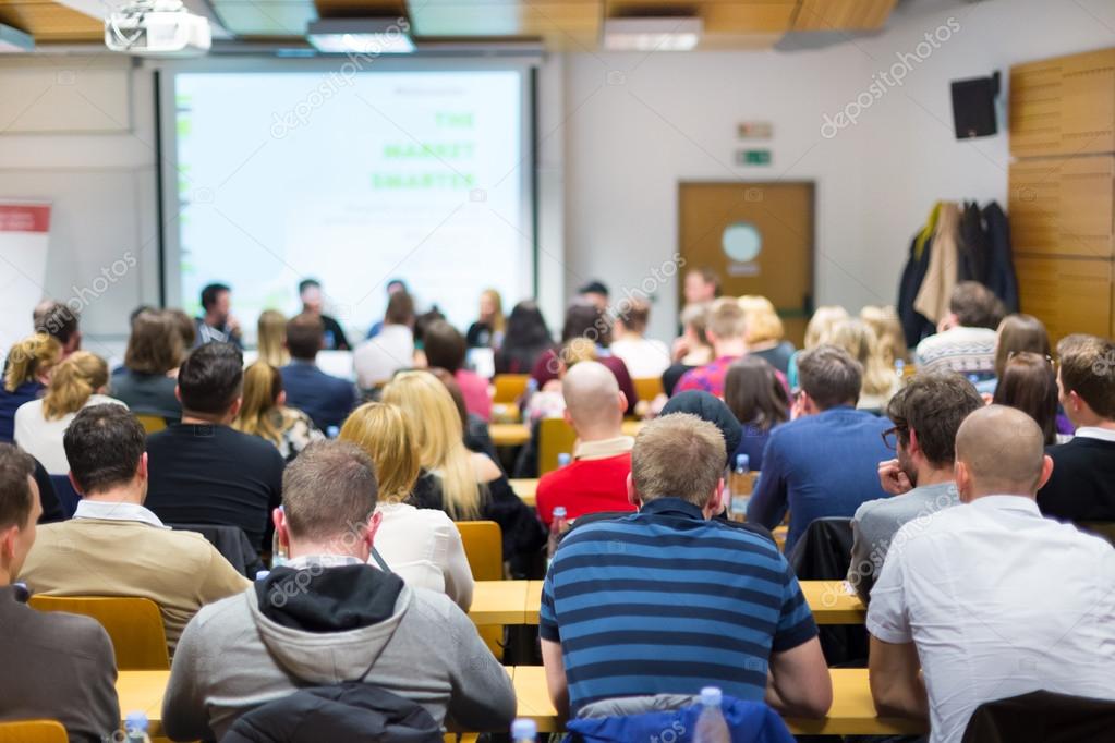 Workshop at university lecture hall. Stock Photo by ©kasto 79801378