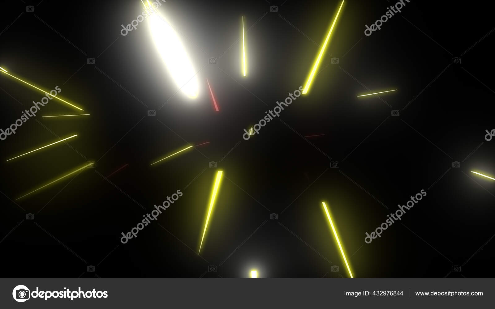 Glowing Multi Color Neon Shining Particles String Flow Colored Backdrop ...