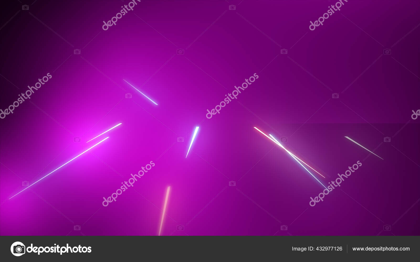 Glowing Multi Color Neon Shining Particles String Flow Colored Backdrop ...