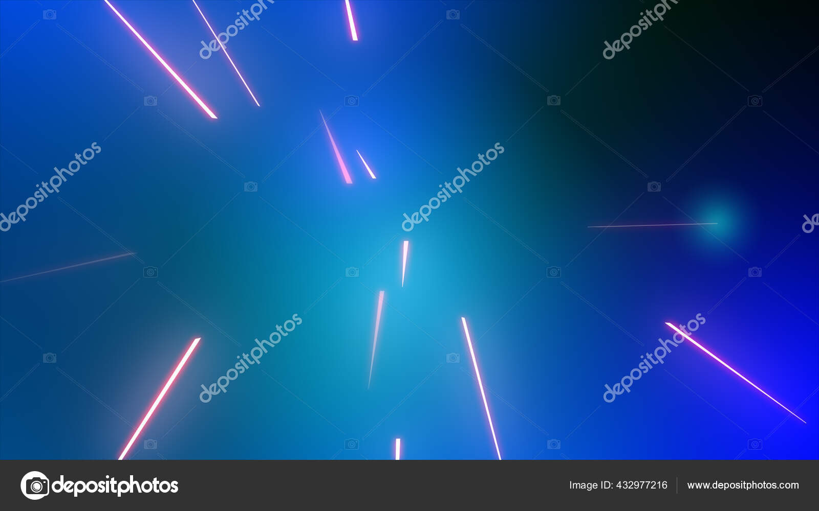 Glowing Multi Color Neon Shining Particles String Flow Colored Backdrop ...