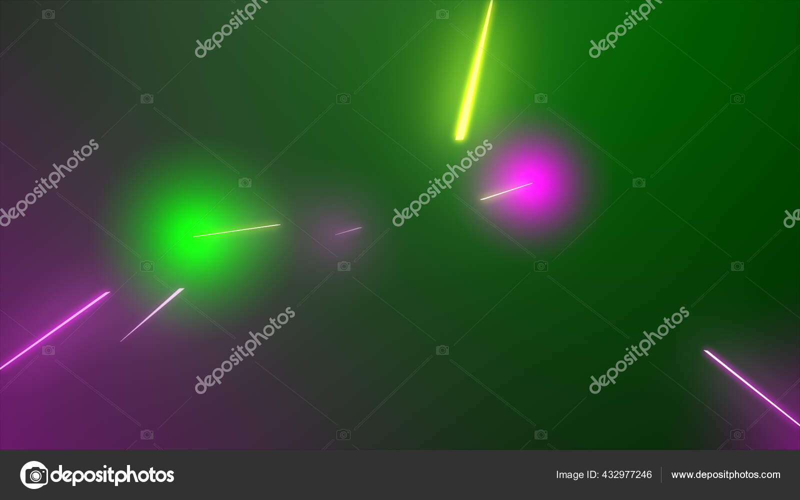 Glowing Multi Color Neon Shining Particles String Flow Colored Backdrop ...