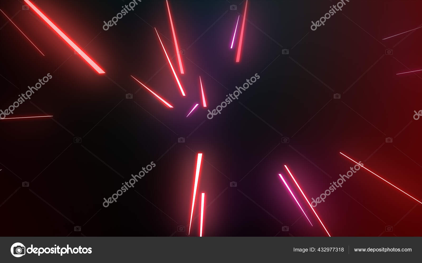 Glowing Multi Color Neon Shining Particles String Flow Colored Backdrop ...