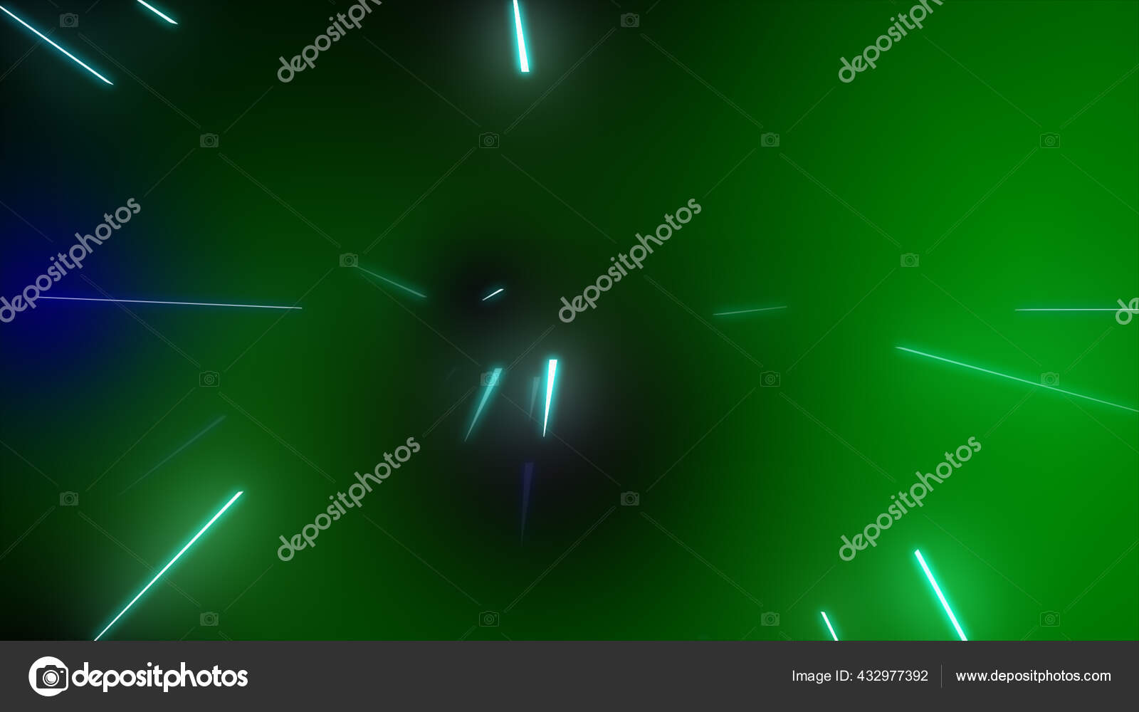 Glowing Multi Color Neon Shining Particles String Flow Colored Backdrop ...