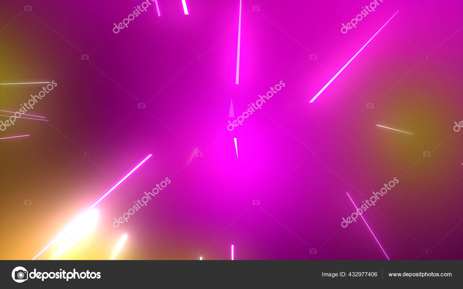 Glowing Multi Color Neon Shining Particles String Flow Colored Backdrop ...