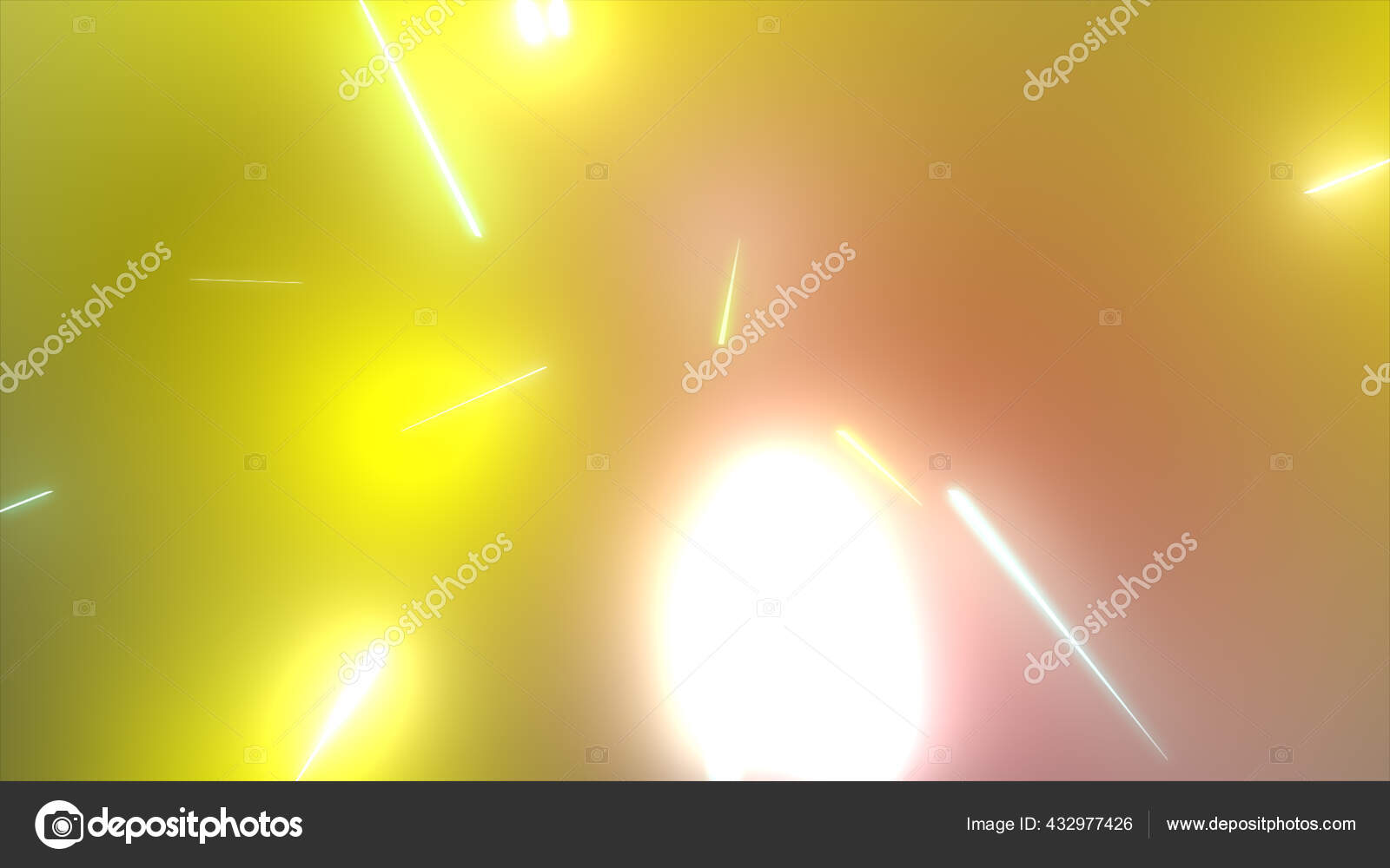 Glowing Multi Color Neon Shining Particles String Flow Colored Backdrop ...