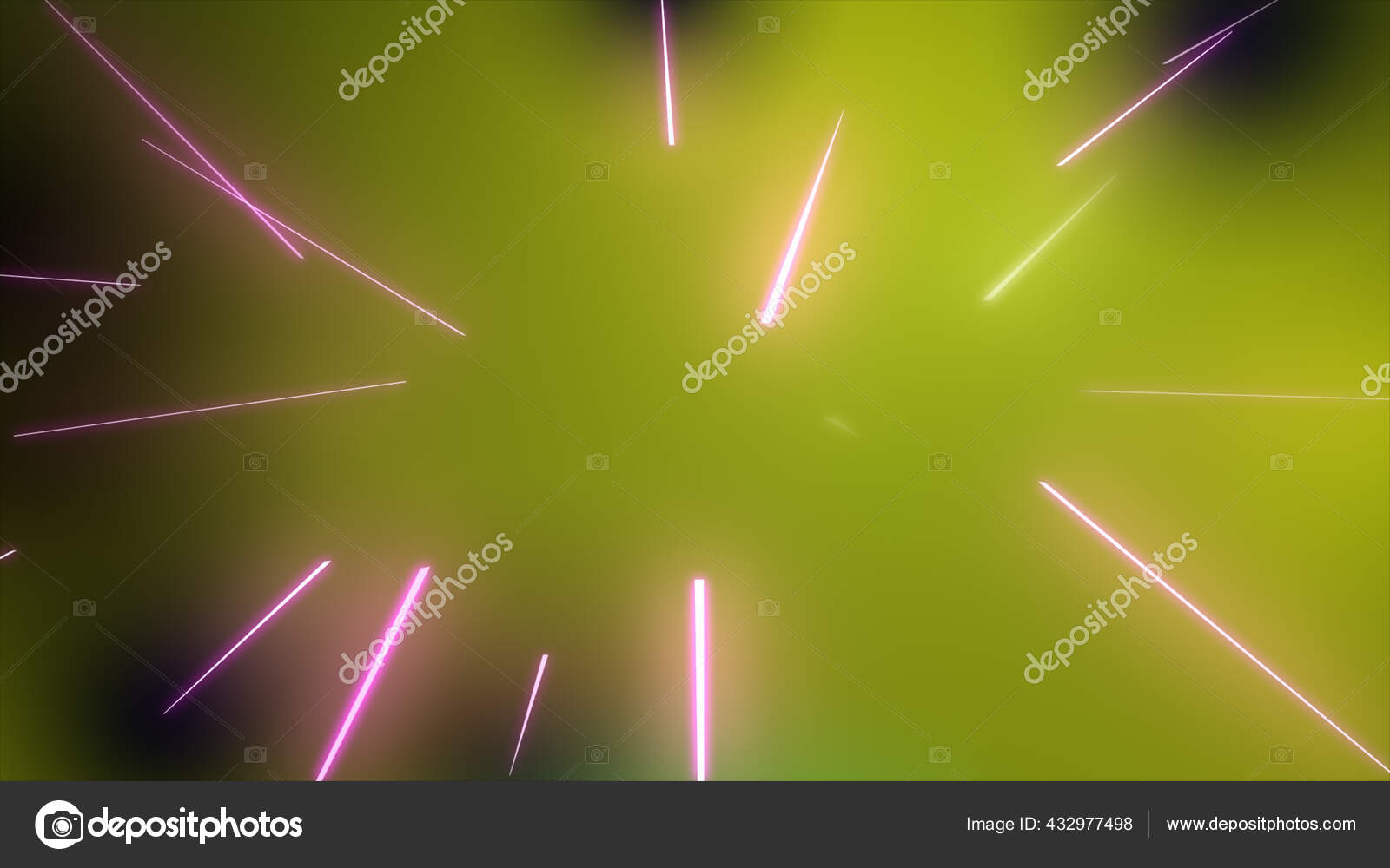 Glowing Multi Color Neon Shining Particles String Flow Colored Backdrop ...