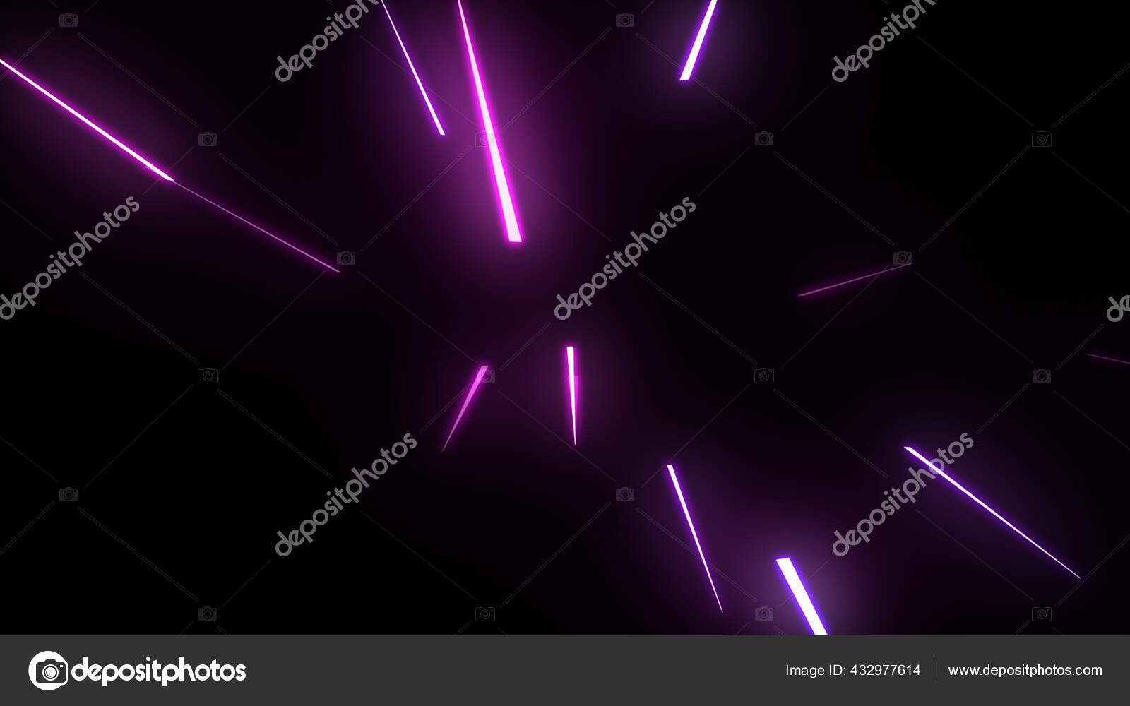 Glowing Multi Color Neon Shining Particles String Flow Colored Backdrop ...