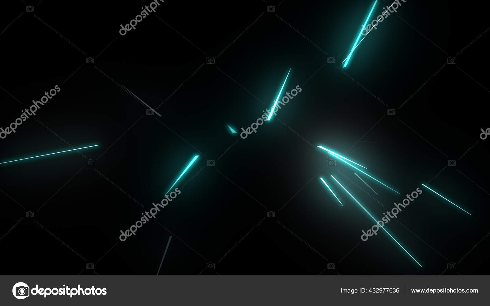 Glowing Multi Color Neon Shining Particles String Flow Colored Backdrop ...