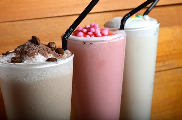 Three types of milkshake drink — Stock Photo © tempakul #106782140