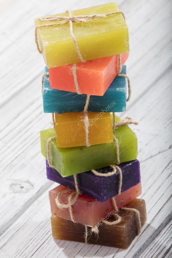 Colorful soap in different colors Stock Photo by ©senkaya 101305990
