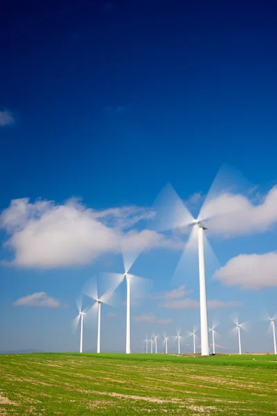 Wind turbines generating electricity — Stock Photo © ssuaphoto #3434599