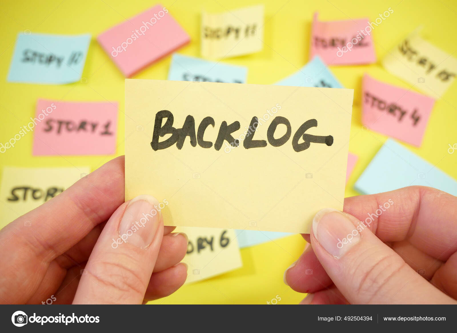 Software Scrum Agile Board Paper Task Agile Software Development ...