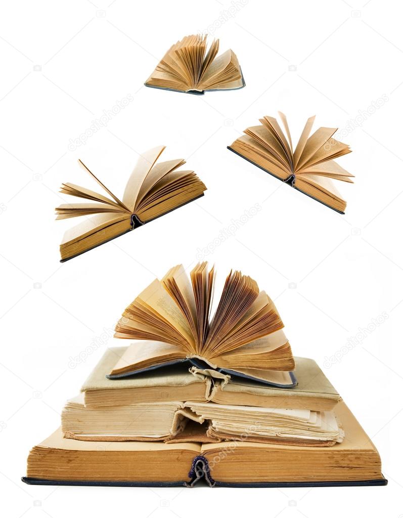 Books Flying Away