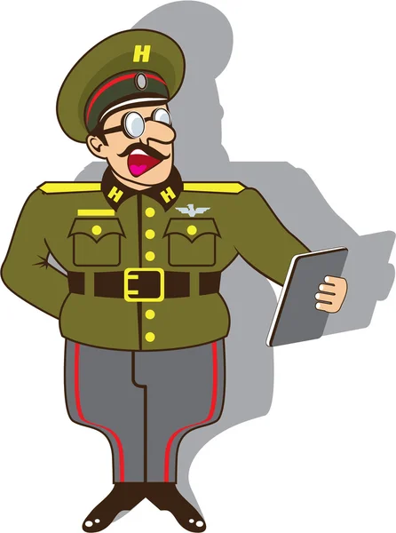 Army Commander Cartoon