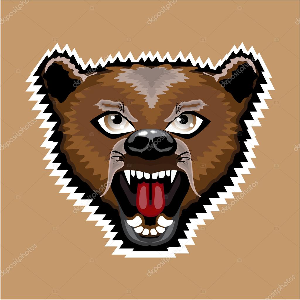 Angry Bear Cartoon