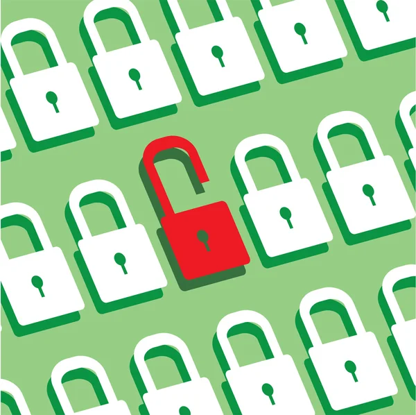 Lock unlocked Vector Images | Depositphotos