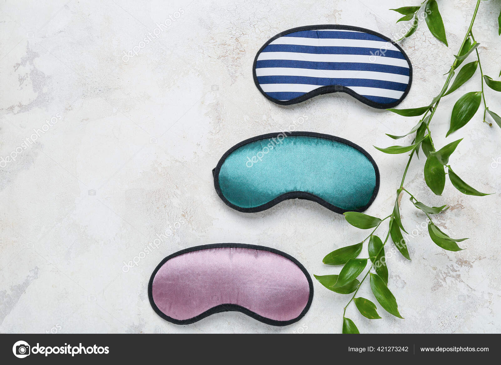Sleeping Masks Light Background Stock Photo by ©serezniy 421273242