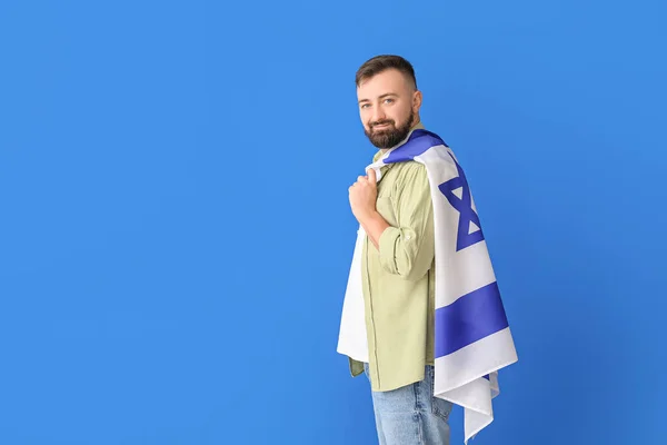 Man Flag Israel Color Background Stock Photo by ©serezniy 426193874