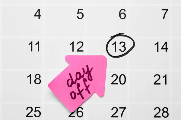 Calendar Marked Day Closeup Stock Photo by ©serezniy 427493782