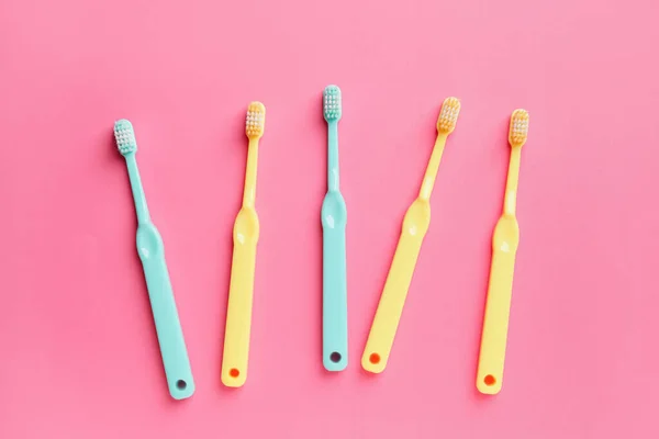 Tooth Brushes Color Background — Stock Photo © serezniy #416395182