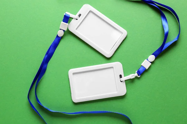 Blank Badges Grey Background Stock Photo by ©serezniy 643494074