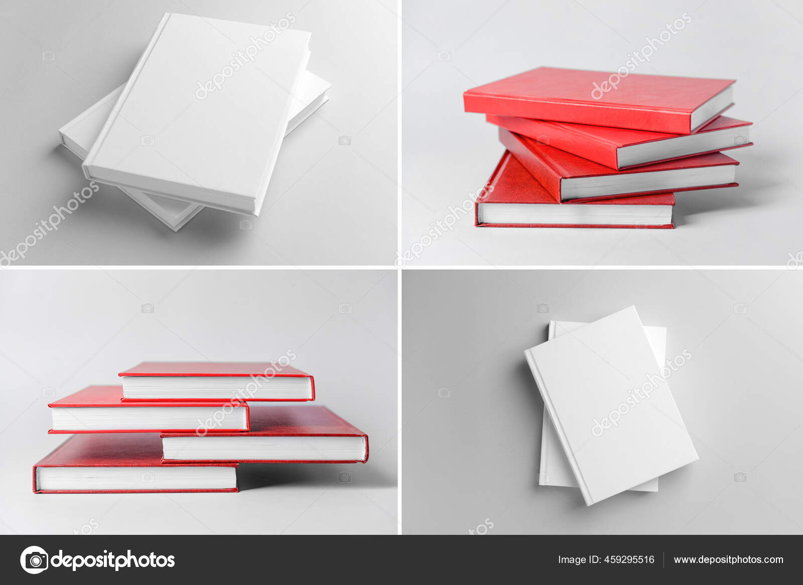Blank Books Grey Background — Stock Photo © serezniy #459295516