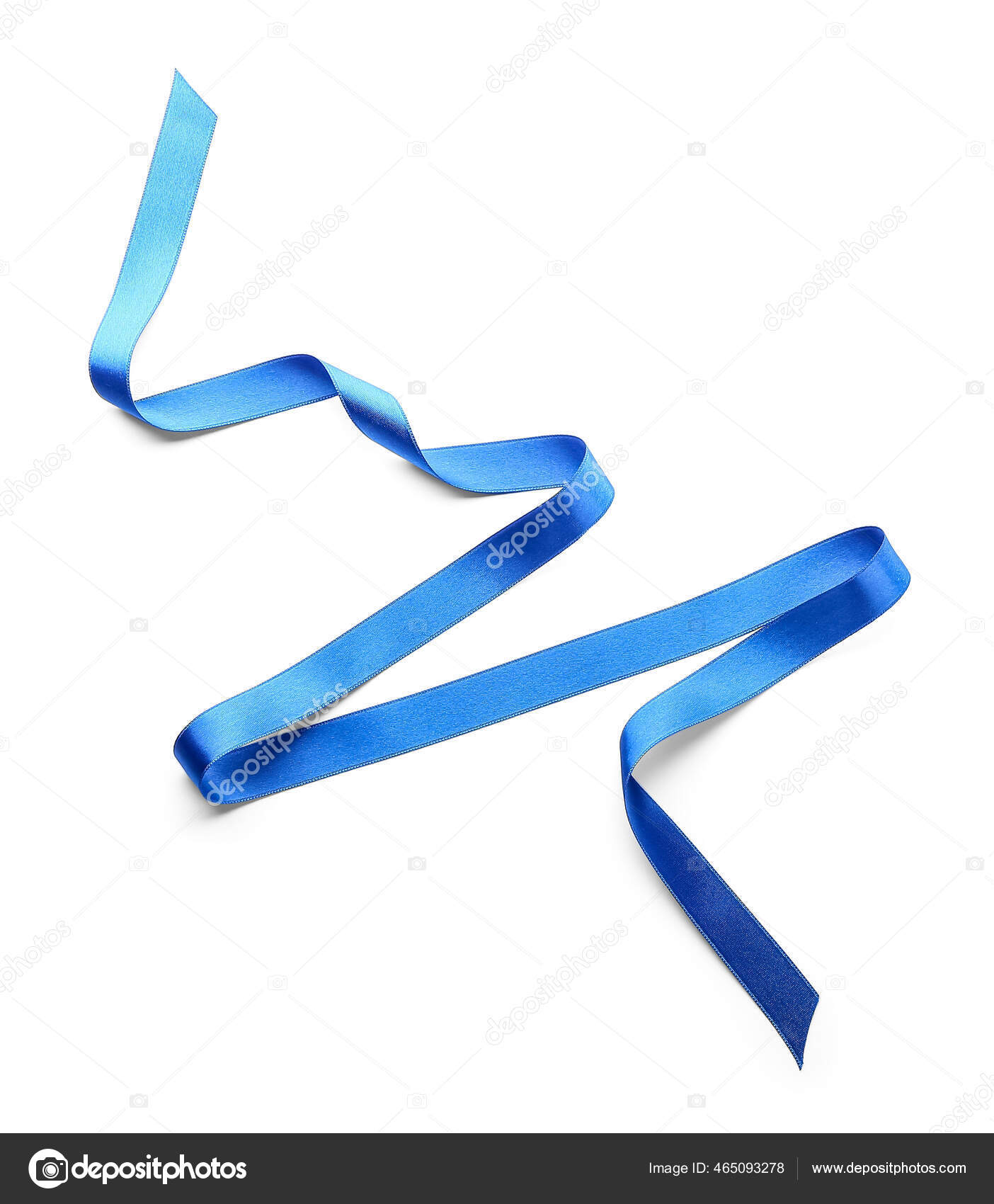 Blue Ribbon White Background — Stock Photo © serezniy #465093278