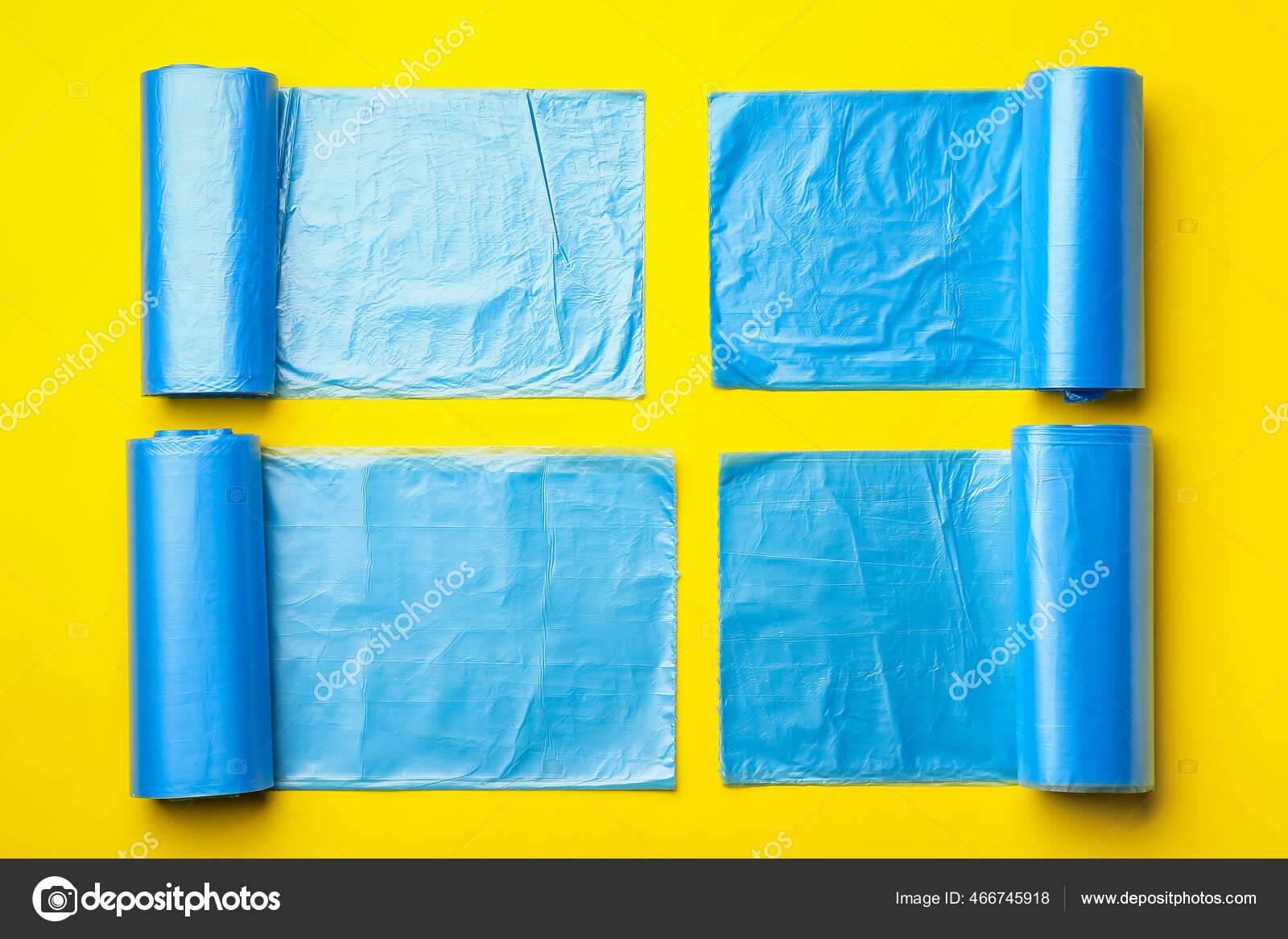 Rolls Garbage Bags Color Background Stock Photo by ©serezniy 466745918