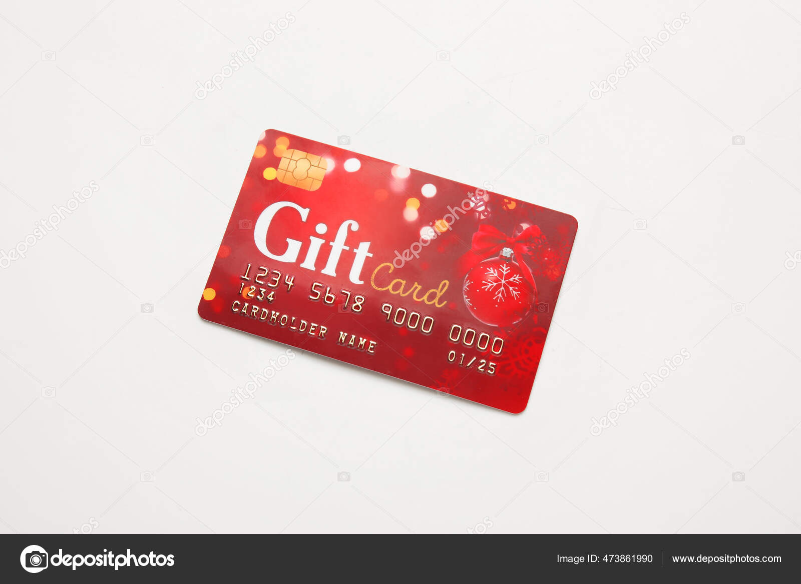 Gift Card White Background — Stock Photo © serezniy #473861990