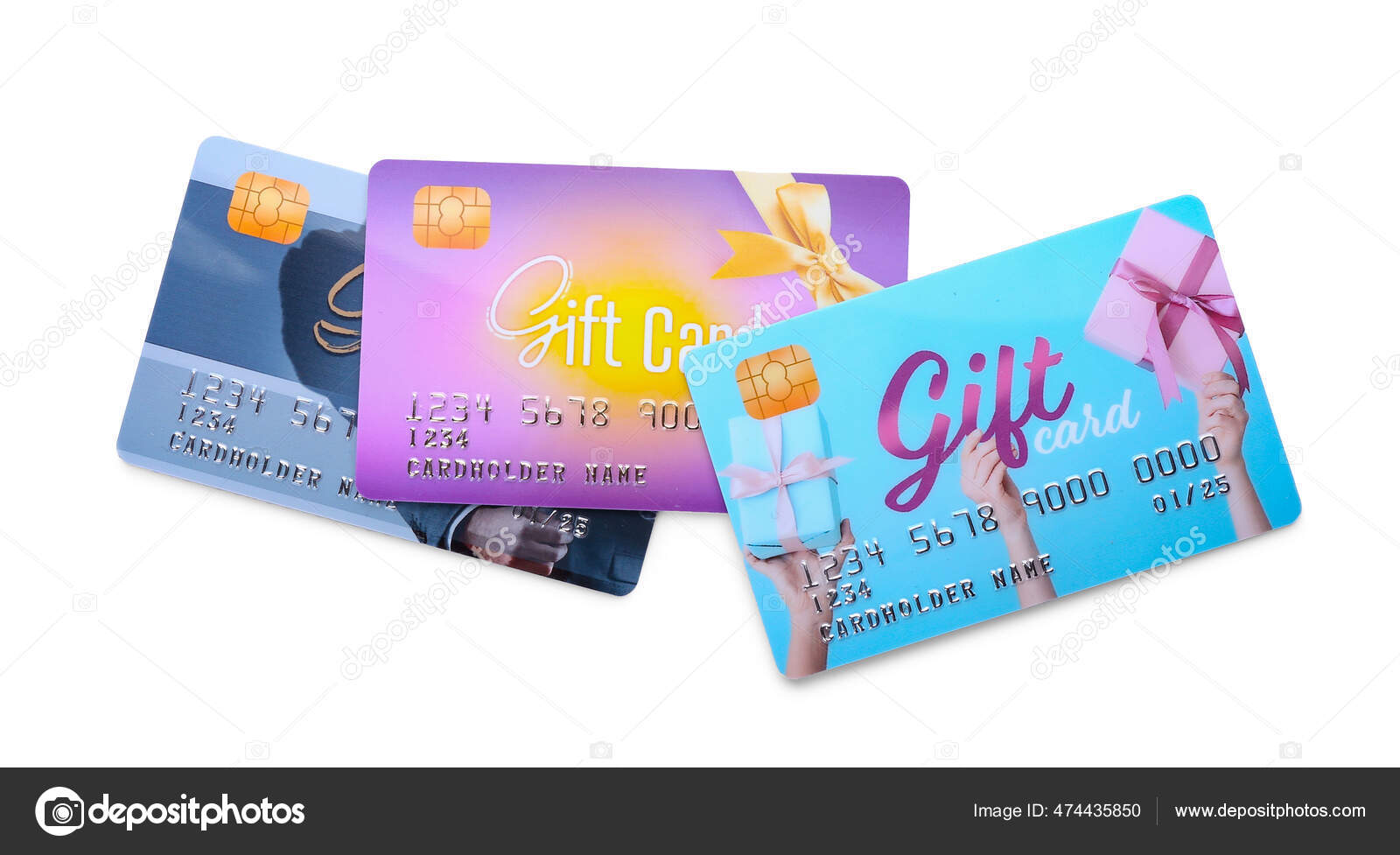 Gift Cards White Background — Stock Photo © serezniy #474435850